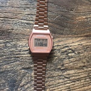 Casio | Accessories | Rose Gold Vintage Casio Digital Adjustable Watch ...